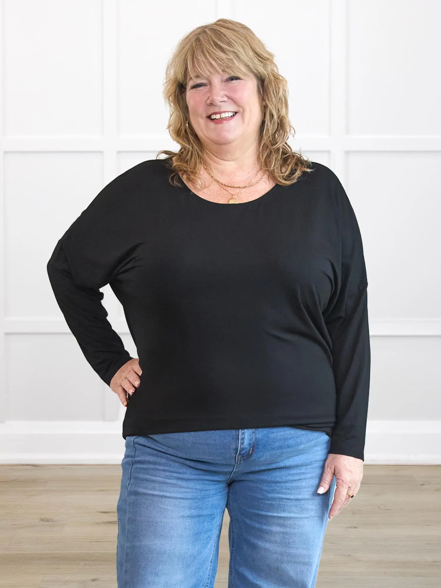 Mindy long sleeve dolman top | Plus Size Clothing Canada | Miik